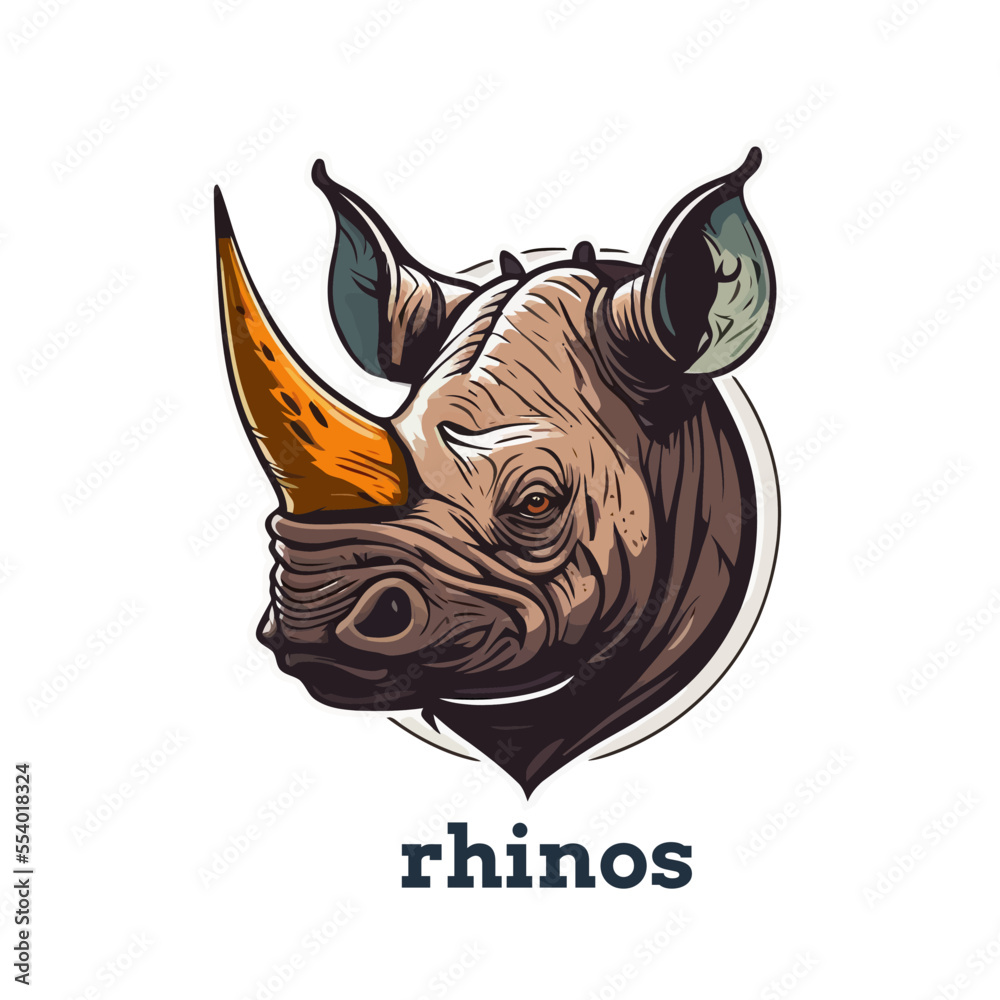 Rhino Head Logo