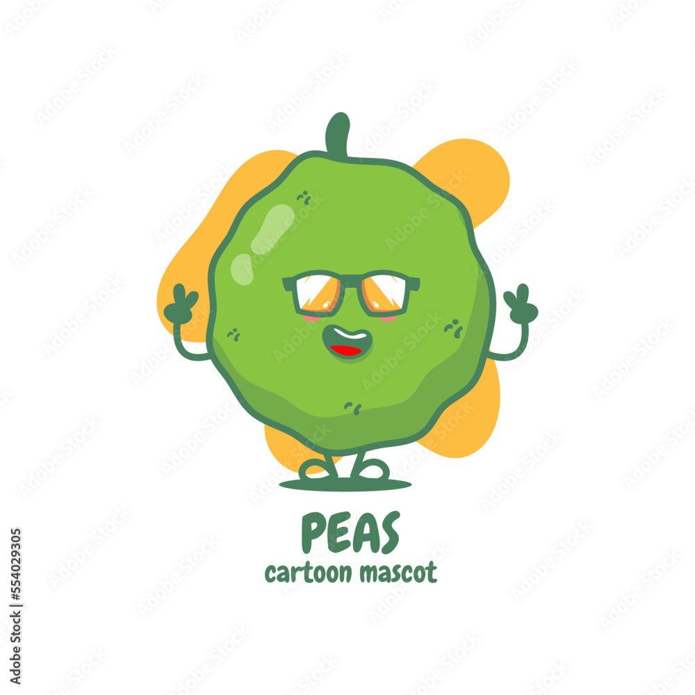 Young green beans with the slogan Best friends forever. Vector ...