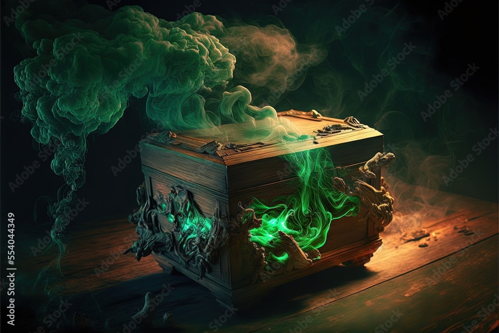 Pandora Opening The Box Art