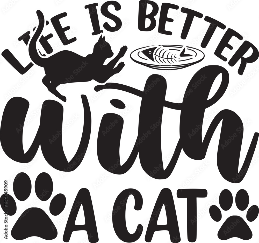 Vetor de Funny Cat SVG Bundle, Cat SVG, Kitten SVG, Cat lady svg, crazy ...