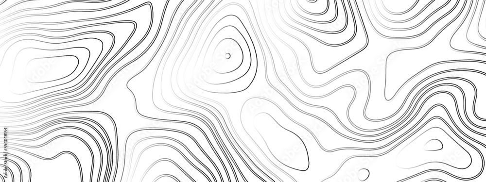 Abstract white topography vector background. Line topography map design ...