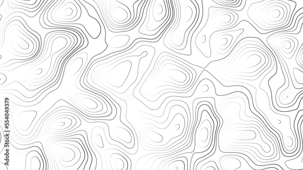 Abstract white topography vector background. Line topography map design ...