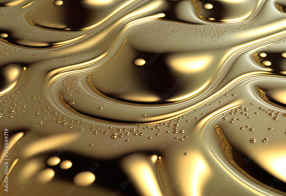 Golden surface with irregular structure, some distressed spots on ...