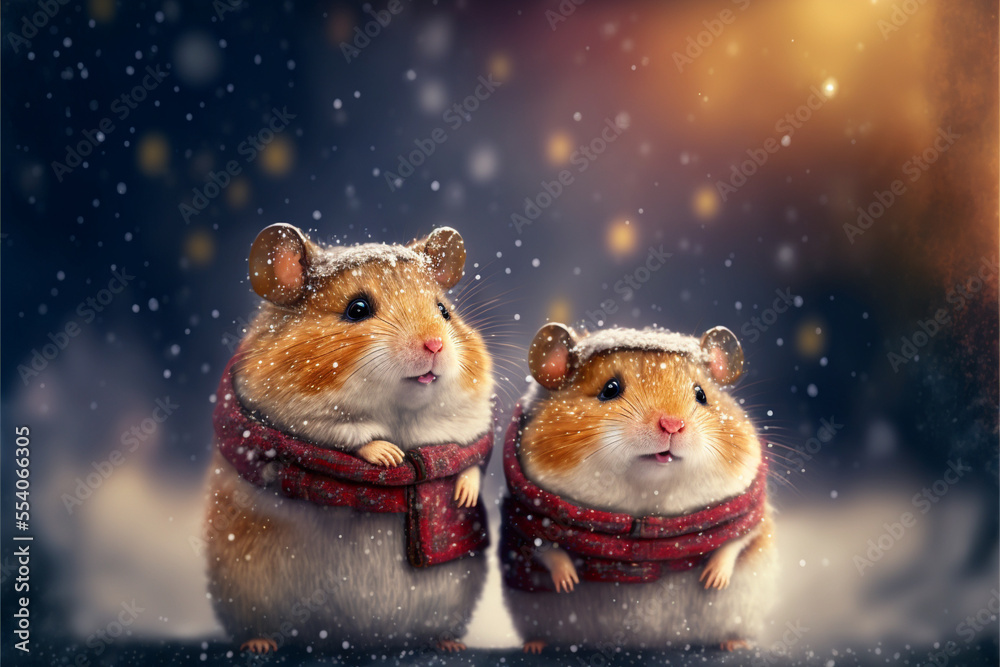Cute Hamsters Wallpaper
