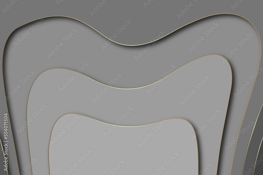 Abstract luxurious colorful paper cut shapes background with shadow and ...