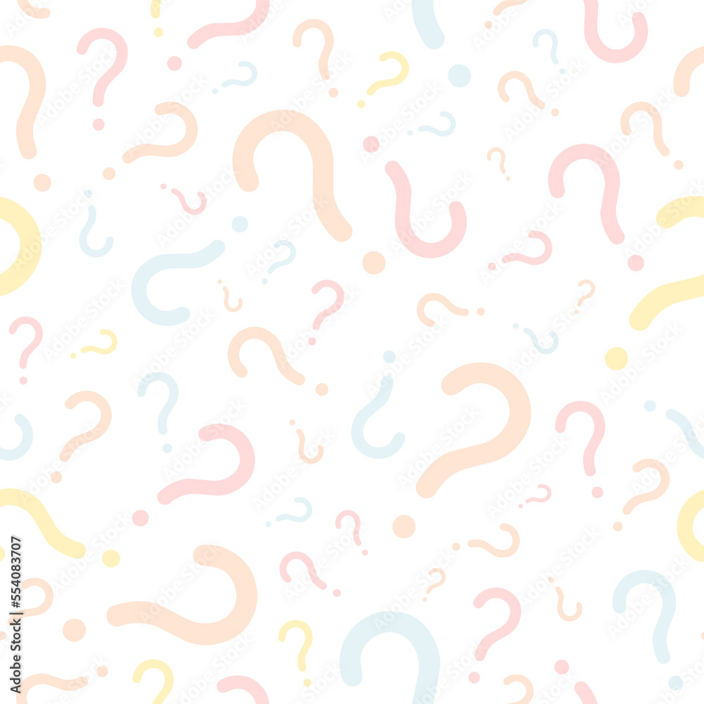 Question mark subtle texture - seamless pattern Stock Vector | Adobe Stock