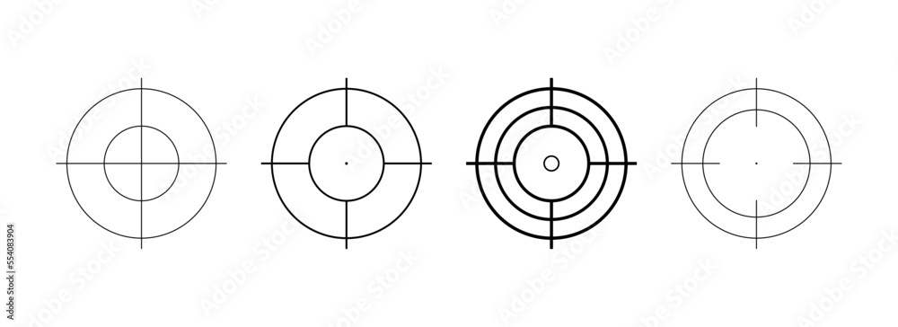 Vector crosshair symbol set Stock Vector | Adobe Stock