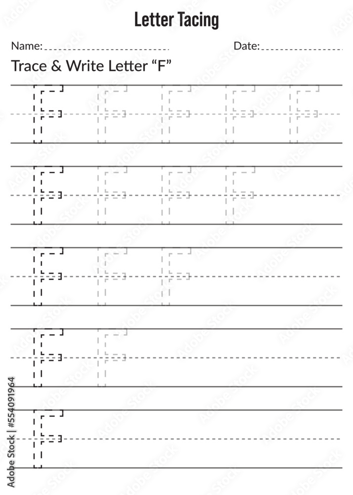 Alphabet letter tracing worksheet. writing a-z exercise. Letter Tracing ...