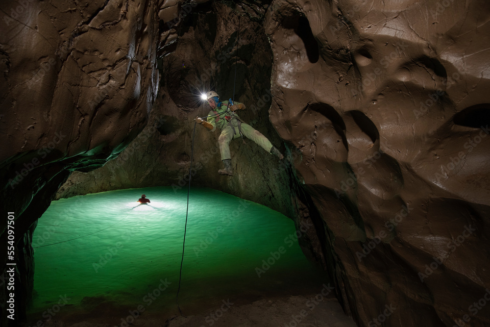Adventure exploration expedition of Veryovkina, the deepest-known cave ...