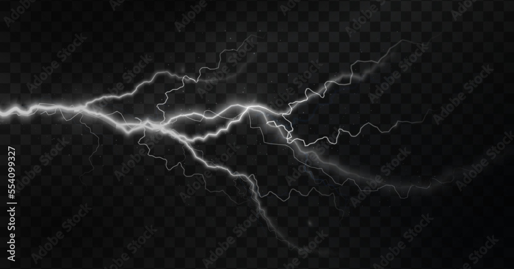 Light white isolated vector lightning png. Magic light abstract lines ...