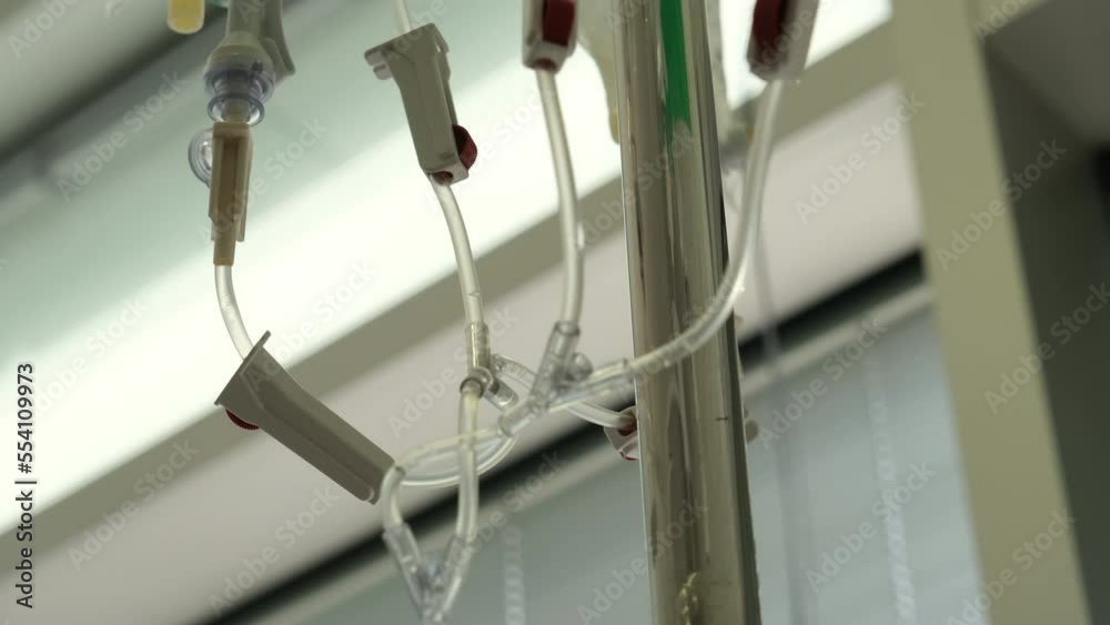 Chemotherapy treatment using intravenous infusion dripping in the ...