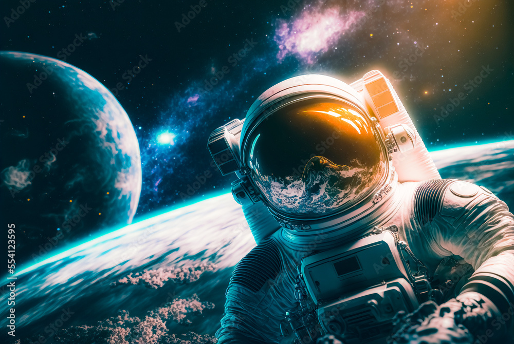 Realistic Astronaut Art