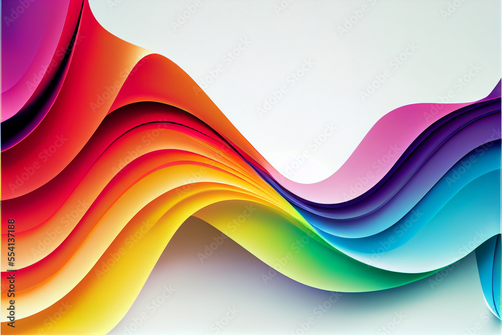 Abstract background with beautiful shapes gradient rainbow colors ...