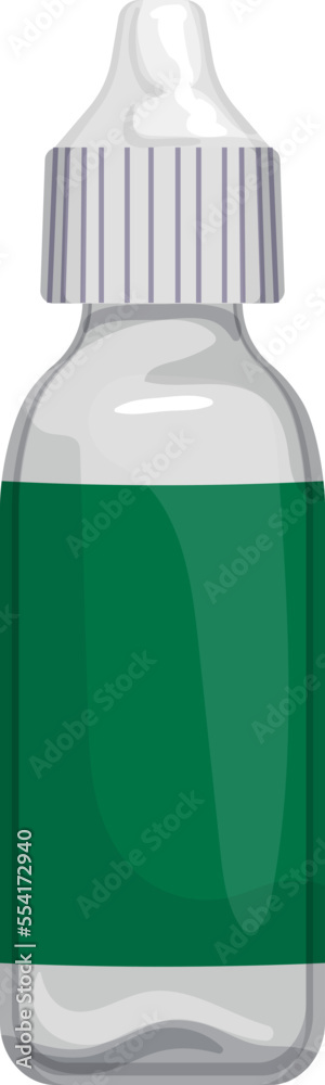 plastic eye drop cartoon. plastic eye drop sign. isolated symbol vector ...