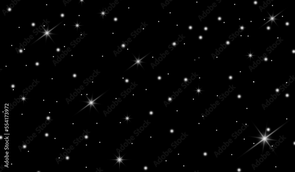Night sky with twinkle star pattern for background and overlay Stock ...
