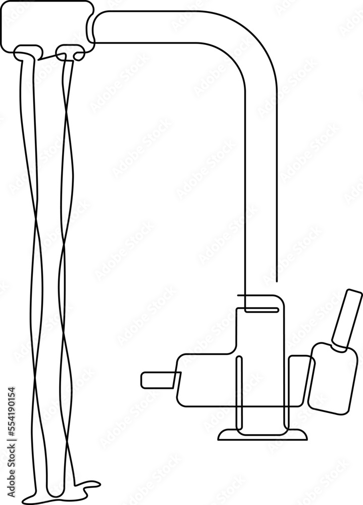 Water faucet. Faucet for technical and drinking water. Faucet for ...