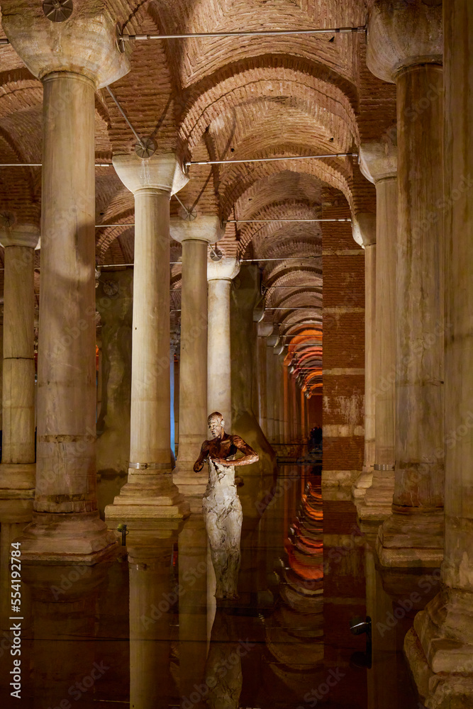 Istanbul Turkey November 29 2022. the Basilica Cisterns is the largest ...