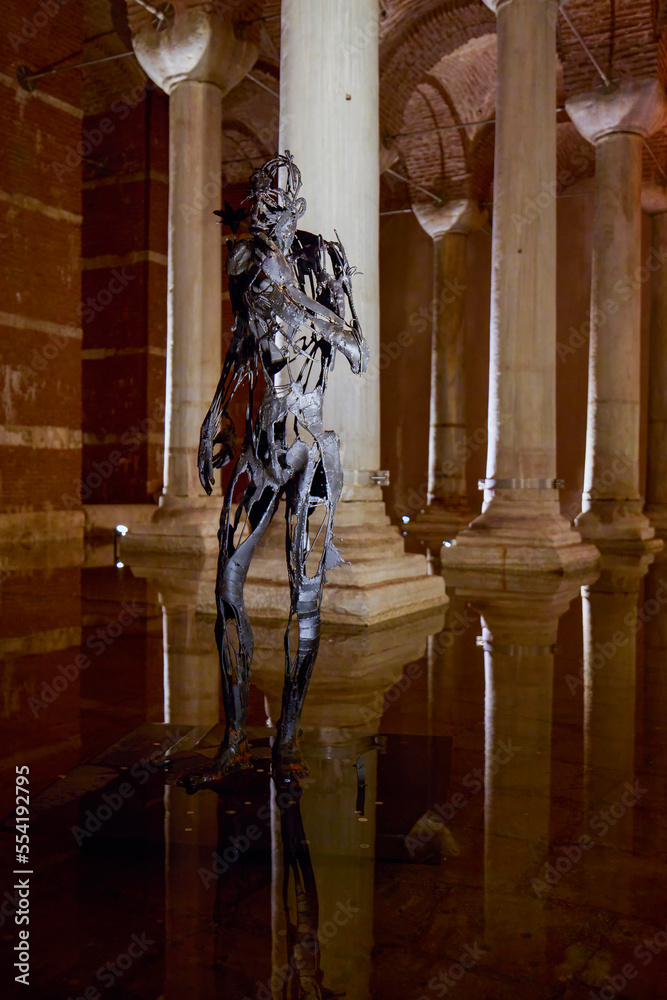 Istanbul Turkey November 29 2022. the Basilica Cisterns is the largest ...