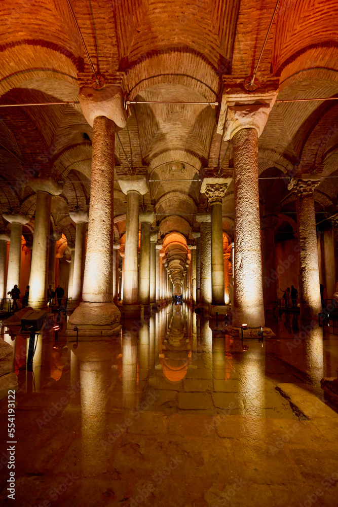Istanbul Turkey November 29 2022. the Basilica Cisterns is the largest ...