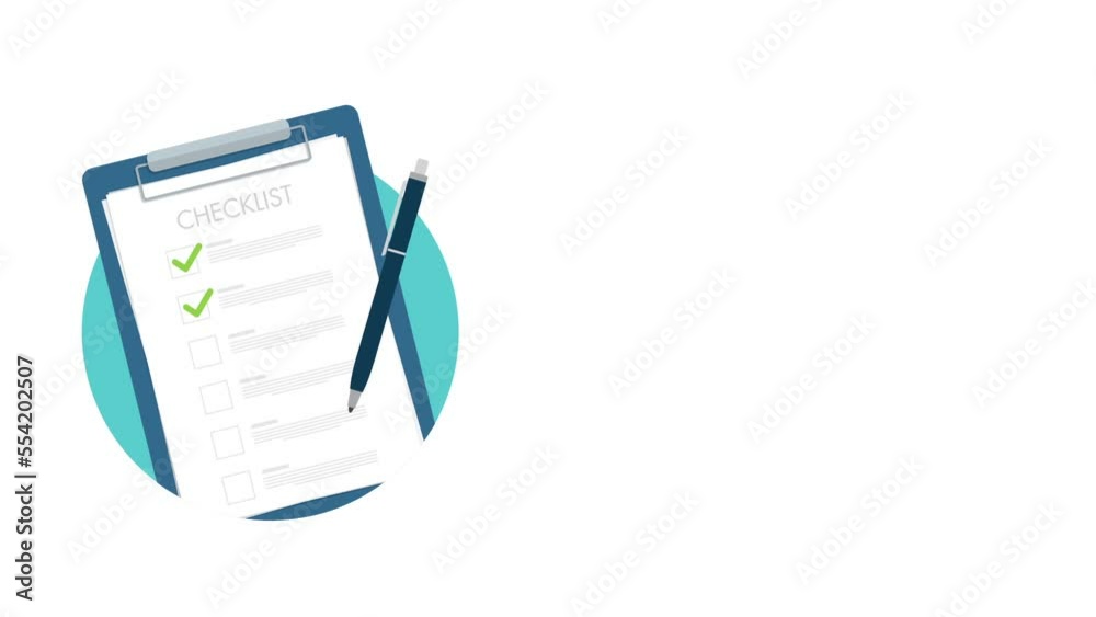 Check list document, paper check list and to do list with checkboxes ...