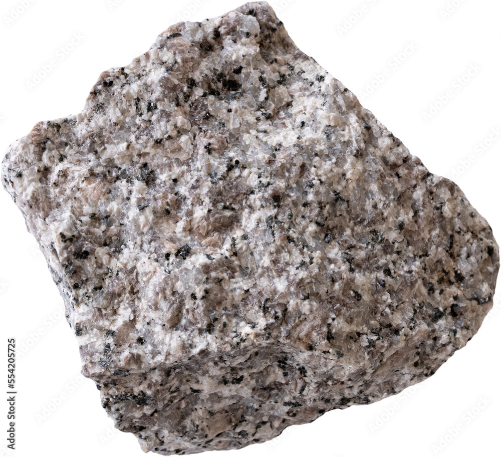 Granite sample. Igneous rock specimen. Stock Photo | Adobe Stock