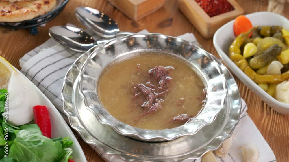 Turkish kelle paça, ayak paça, beyin paça, işkembe, ezogelin, mercimek ...