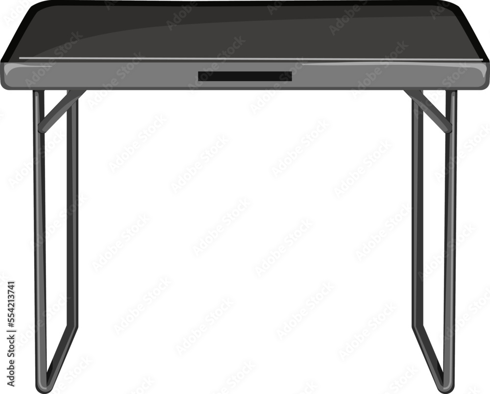 metal folding table cartoon. metal folding table sign. isolated symbol ...