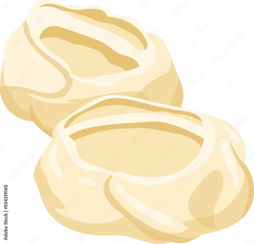 manti food cartoon. tasty frozen dumpling cook food, manti vector ...