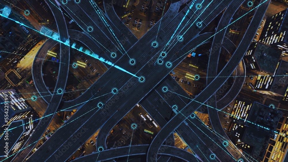 Autonomous Cars Moving Through A City Highway Using Radar Technology To ...