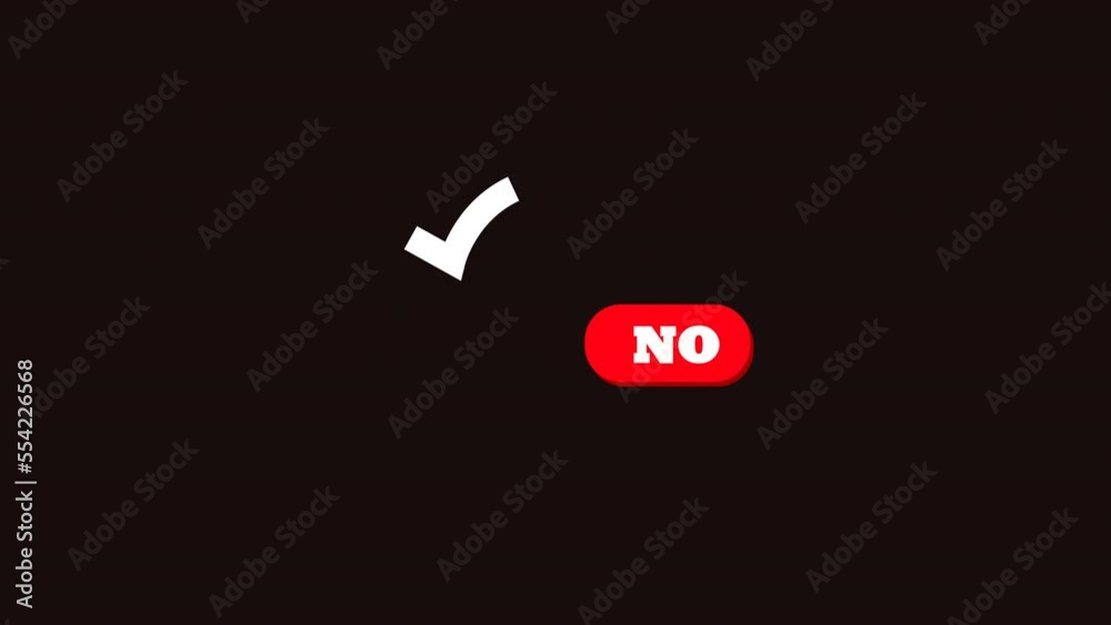 Yes No Tick check mark sign on Alpha channel Transparent BG. Yes No ...