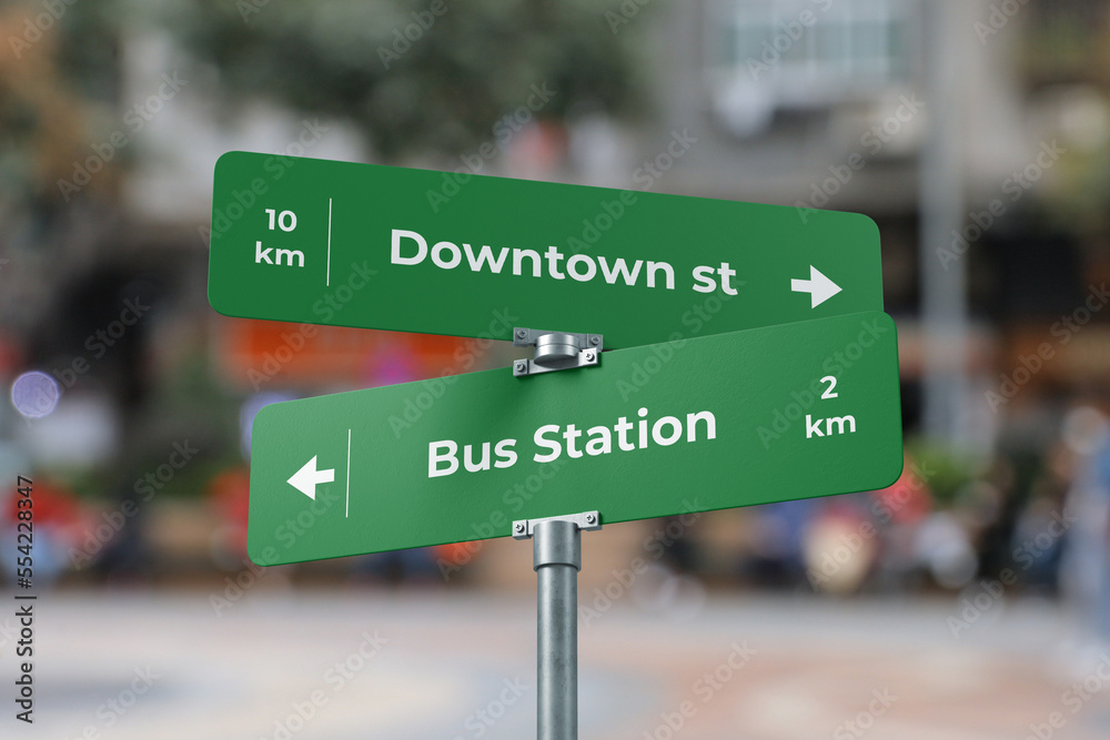 Realistic blank street and road signs isolated. Set of street traffic ...