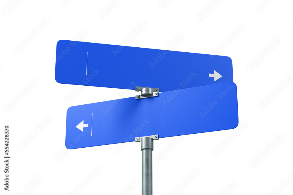 Realistic blank street and road signs isolated. Set of street traffic ...