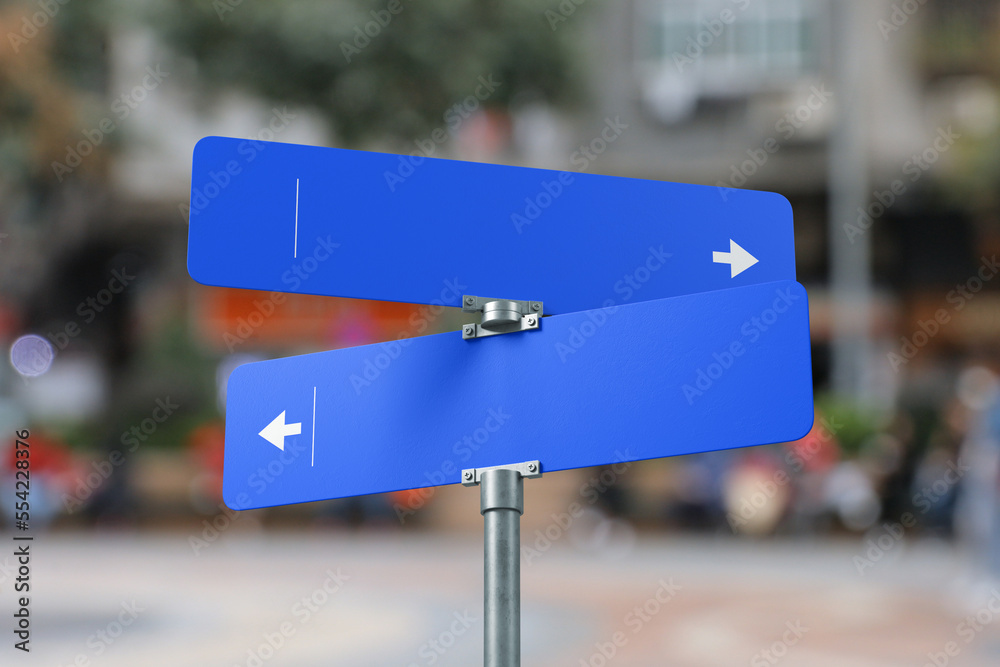Realistic blank street and road signs isolated. Set of street traffic ...