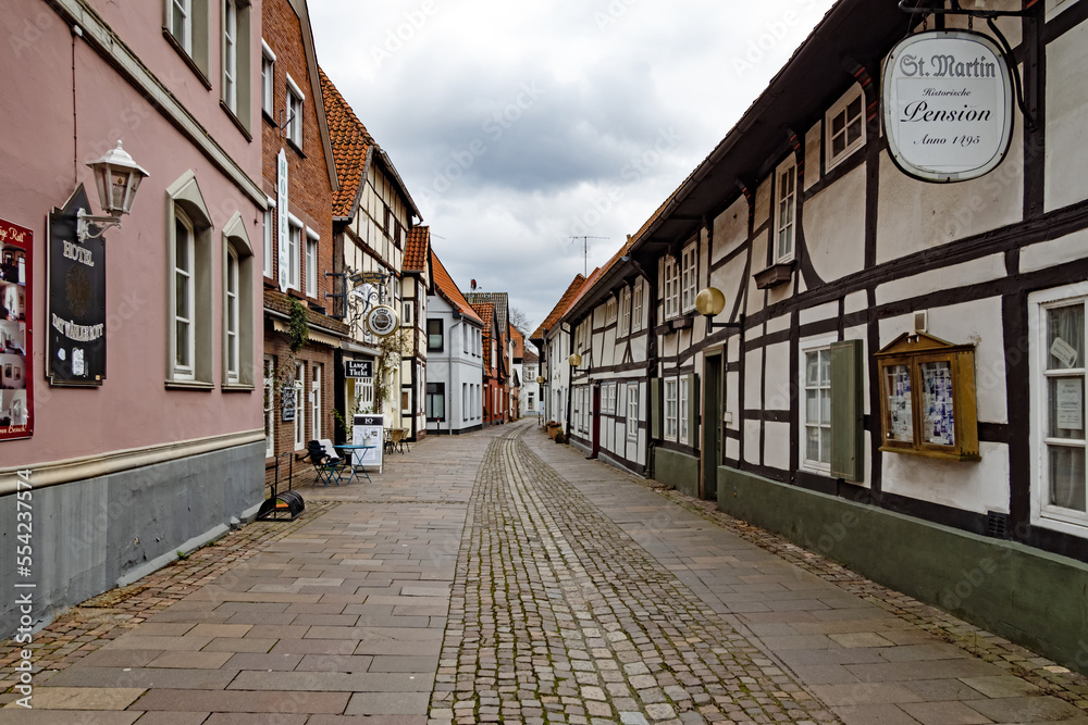 Nienburg, Niedersachsen, Deutschland - 05 Februar 2022: Historische ...