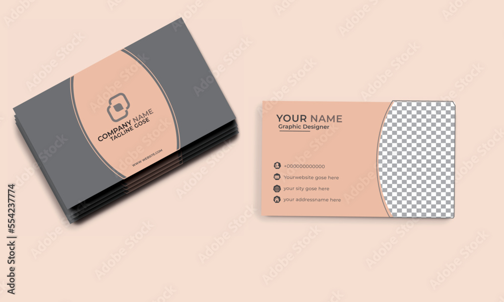 Visiting card for business and personal use.Minimalist Business Card ...