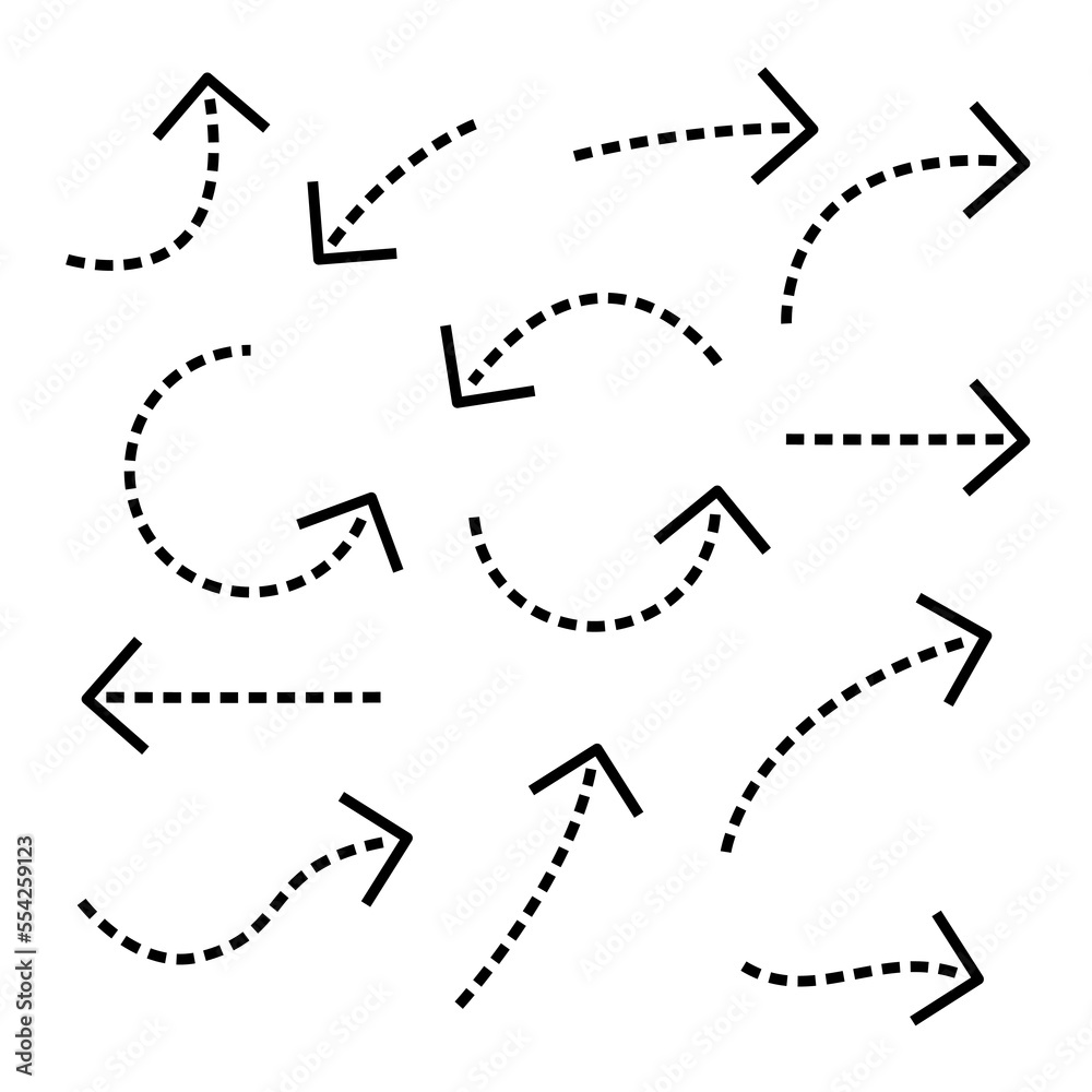 Split Lines Arrows Stock Vector | Adobe Stock