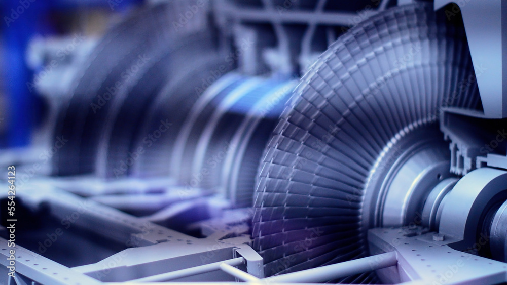 Turning machine part at the modern factory, automated mechanism. Motion ...