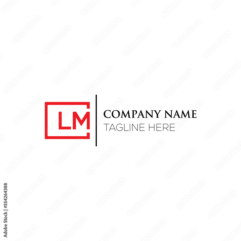 LM letter logo design on black background. LM creative initials letter ...
