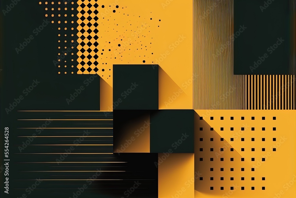 Minimal geometric layout ideal for use as a flyer, poster, brochure ...