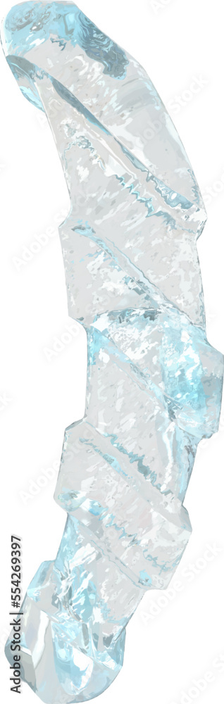 Ice symbol with diagonal thick straps Stock Vector | Adobe Stock