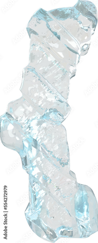 Ice symbol with diagonal thick straps Stock Vector | Adobe Stock