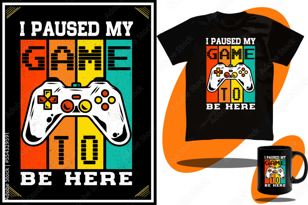 Exclusive print ready gaming t shirt design for boys and girls and ...
