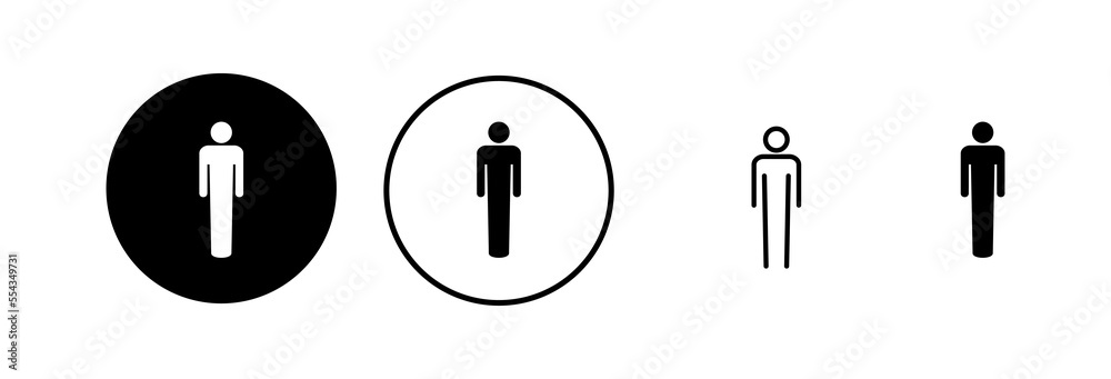 Man icon vector illustration. male sign and symbol. human symbol Stock ...