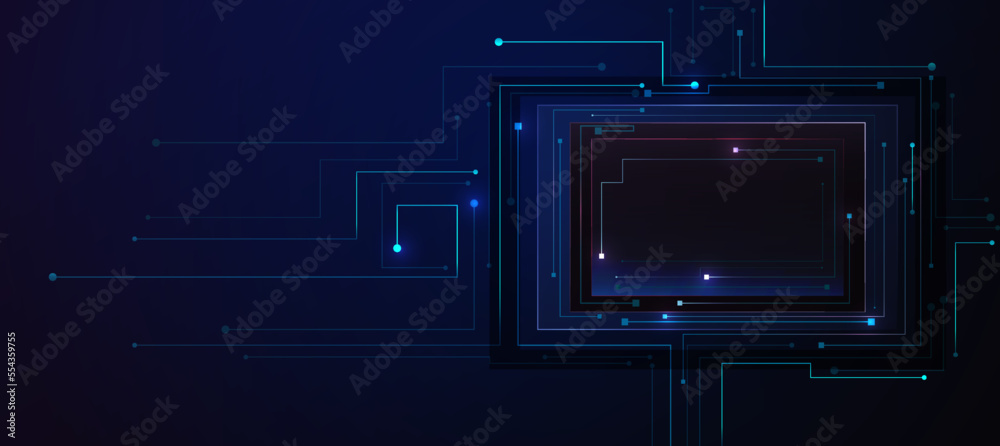cyber background and link network, light background , digital ...