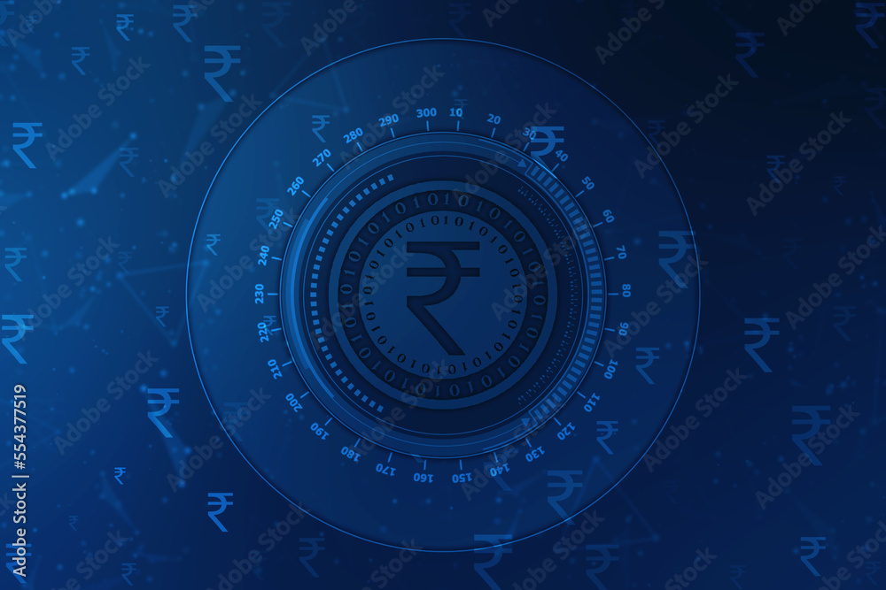 Growth of Indian stock market, Stock market Business graph. Abstract ...