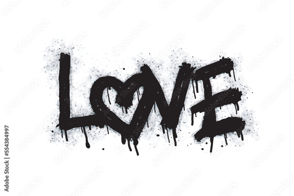 The Word Love In Graffiti