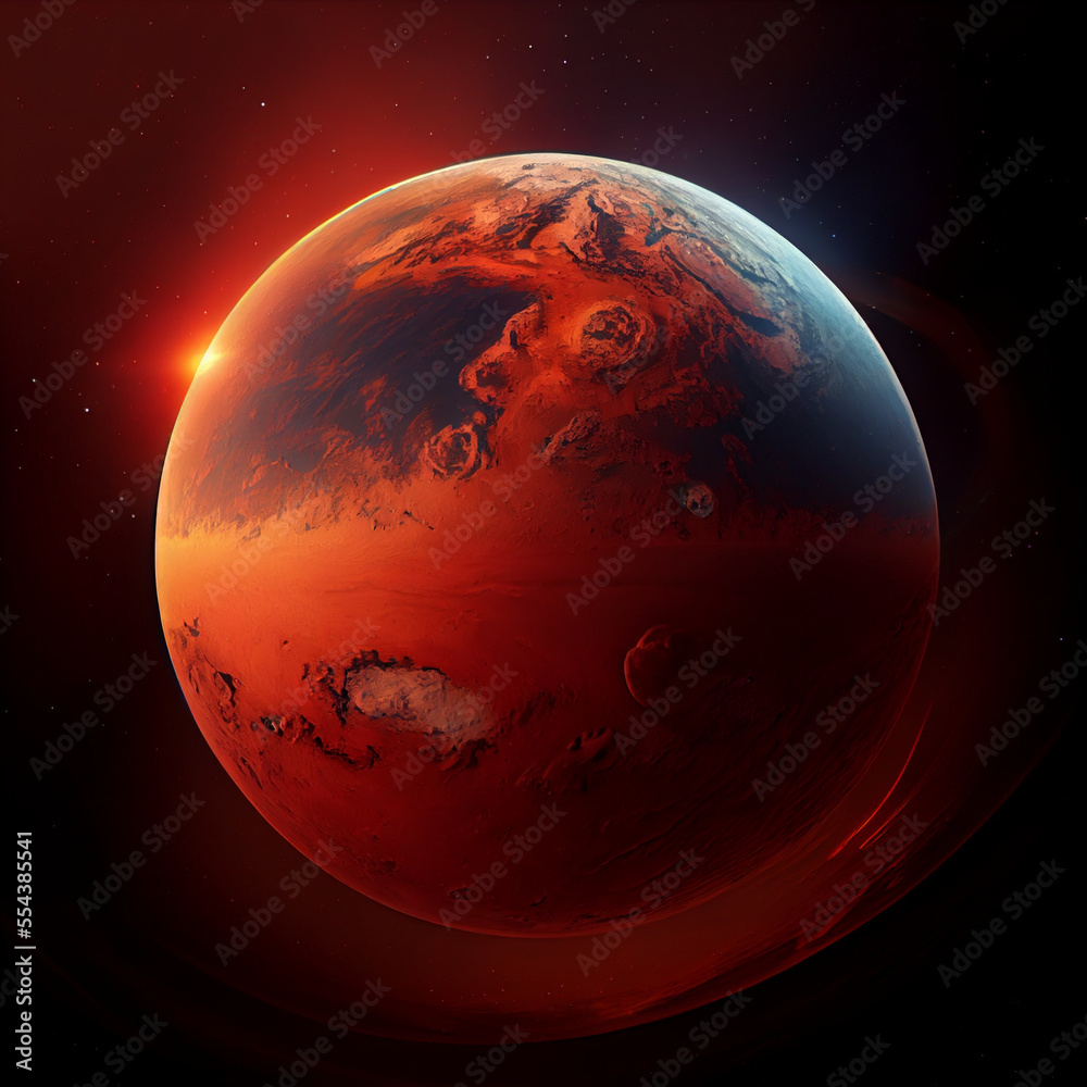 Mars (Planet), AI Stock Illustration | Adobe Stock