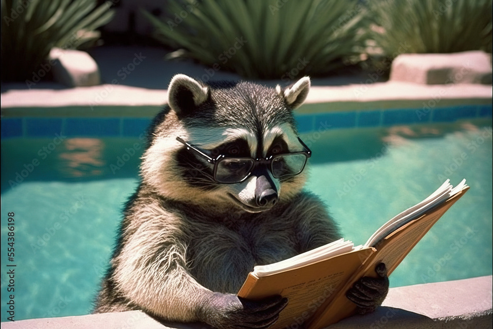 Animals Doing Human Things: nostalgic 90's raccoon hanging out and ...
