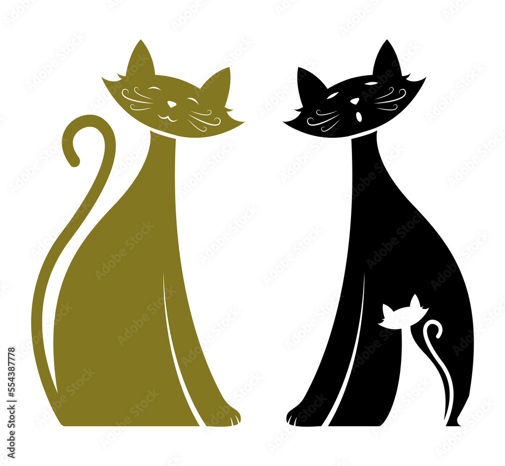 Cat design isolated on transparent background. Pet. Animals. Stock ...