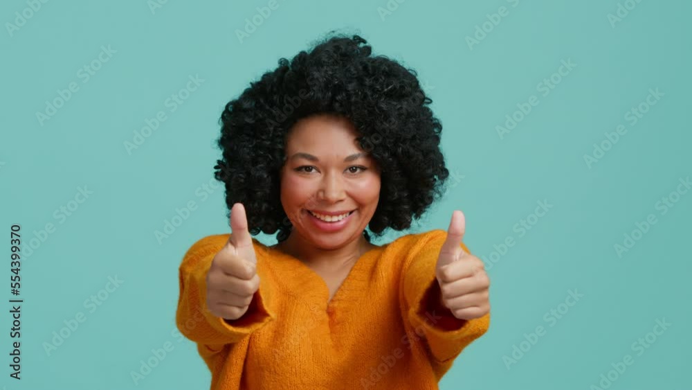 Positive feedback, body language sign concept. Cheerful Charming ...